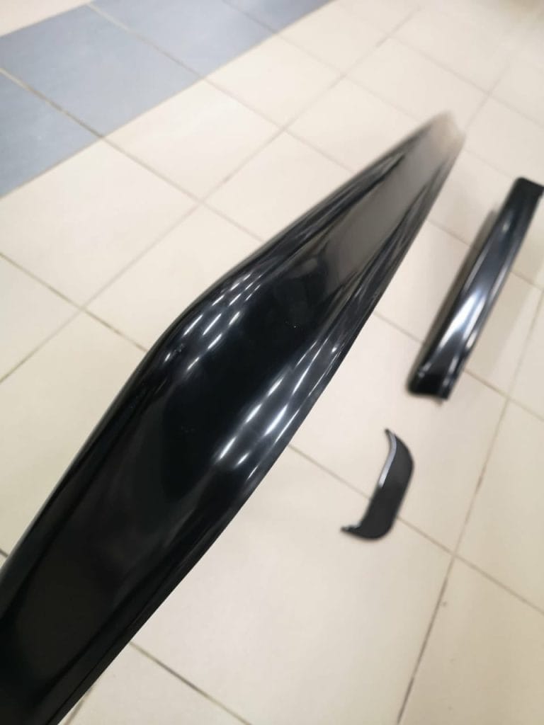 BMW E34 rear lip MTechnic spoiler bumper Sedan Touring splitter ABS Plastic