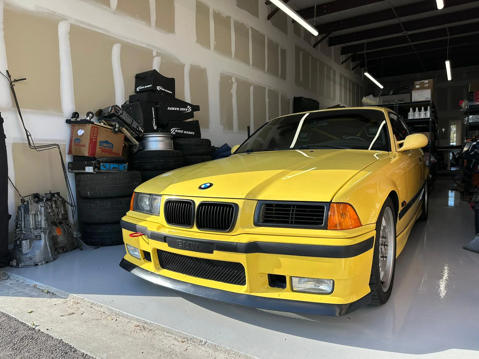 BMW E36 M3 Front Lip Spoiler Splitter GT ABS Plastic Fits M Sport BMW E36 M3 Front Lip Spoiler Splitter GT ABS Plastic Fits M Sport