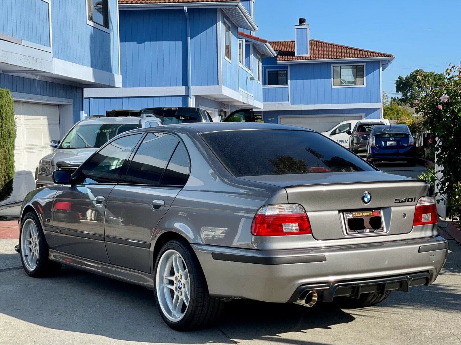 BMW E39 Rear Diffuser M Sport Lip Spoiler M5 Bumper ABS Plastic