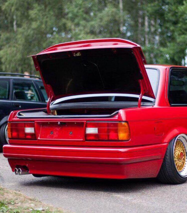 BMW E30 coupe/sedan boot lid trunk trim | Custom Made - ABS Plastic