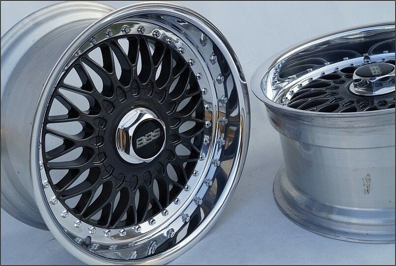 BBS RC 090 062 040 Adaptor + RS Center Caps Hex Nuts 17 18 Inch Bmw Style 5