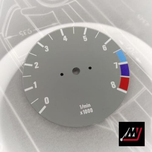 BMW E30 Gray RPM Cluster Face Inspired by the E46 M3 Cluster Design ...