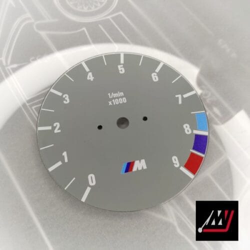 BMW E30 Gray RPM Cluster Face Inspired by the E46 M3 Cluster Design ...