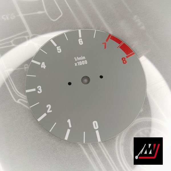 BMW E30 Gray RPM Cluster Face Inspired by the E46 M3 Cluster Design ...