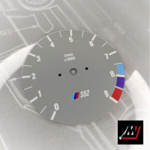 BMW E30 Gray RPM Cluster Face Inspired by the E46 M3 Cluster Design ...