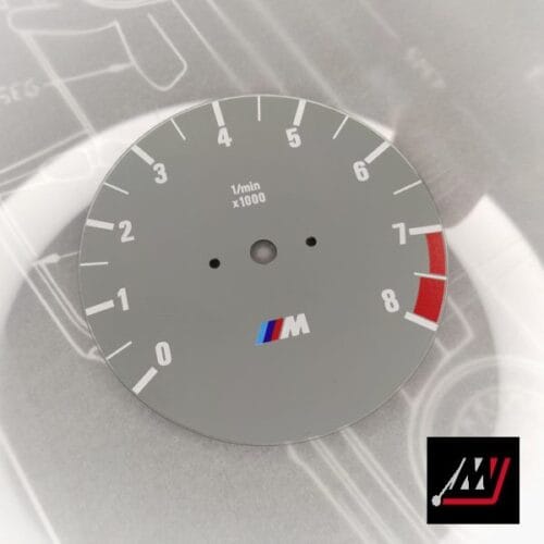 BMW E30 Gray RPM Cluster Face Inspired by the E46 M3 Cluster Design ...