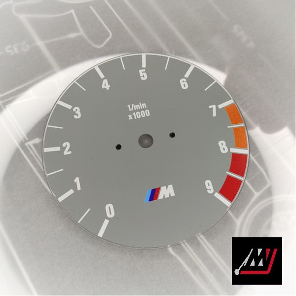 BMW E30 Gray RPM Cluster Face Inspired by the E46 M3 Cluster Design ...