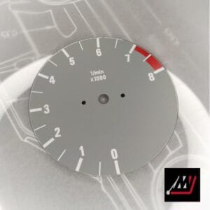 BMW E30 Gray RPM Cluster Face Inspired by the E46 M3 Cluster Design ...