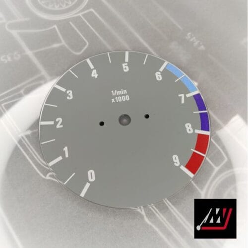 BMW E30 Gray RPM Cluster Face Inspired by the E46 M3 Cluster Design ...