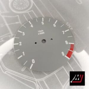 BMW E30 Gray RPM Cluster Face Inspired by the E46 M3 Cluster Design ...
