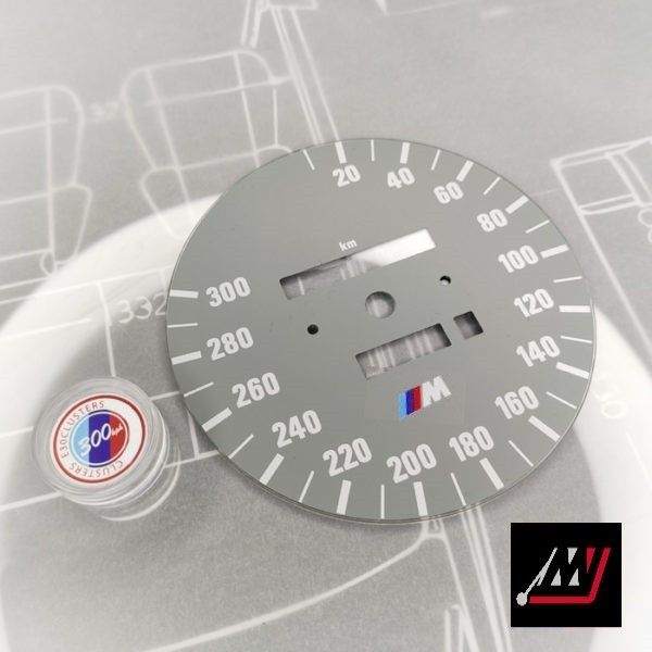BMW E30 Gray Cluster Face Inspired by the E46 M3 Cluster Design (300Km ...