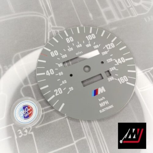 BMW E30 Gray Cluster Face Inspired by the E46 M3 Cluster Design (160mph ...