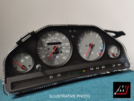 BMW E30 Gray Cluster Face Inspired by the E46 M3 Cluster Design (160mph ...