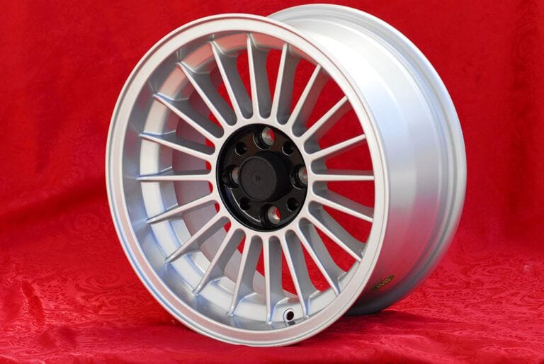 BMW Alpina Style 7x15 ET12 4x100 silver/black 1500-2000tii, 1502 ...