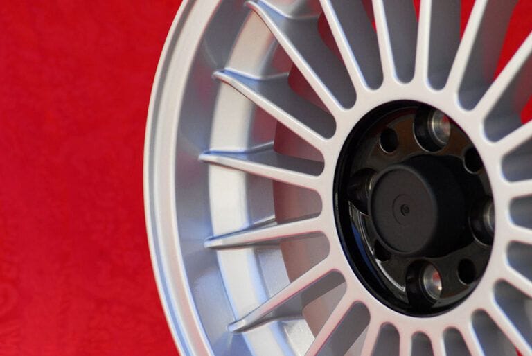 BMW Alpina Style 6x15 ET12 4x100 silver/black 1500-2000tii, 1502 ...