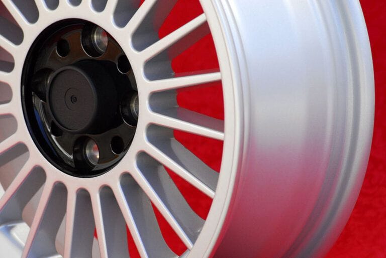 BMW Alpina Style 6x15 ET12 4x100 silver/black 1500-2000tii, 1502 ...