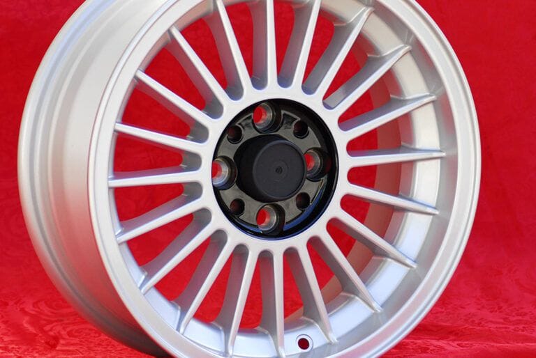 BMW Alpina Style 6x15 ET12 4x100 silver/black 1500-2000tii, 1502 ...