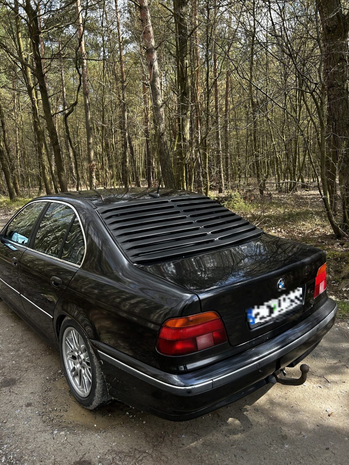 BMW E39 Rear Window Louver Visor Blinds abs-plastic