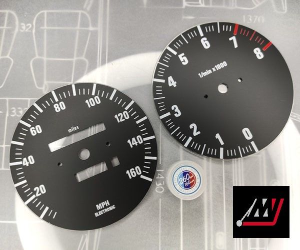 BMW E30 Track Cluster Conversion Kit (With Light Indication Covers)