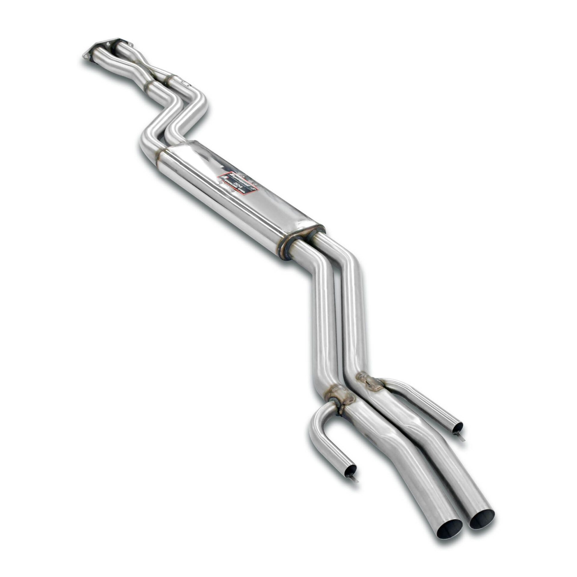 BMW E30 Supersprint Rear Exhaust 140x60 (Straight Exit)