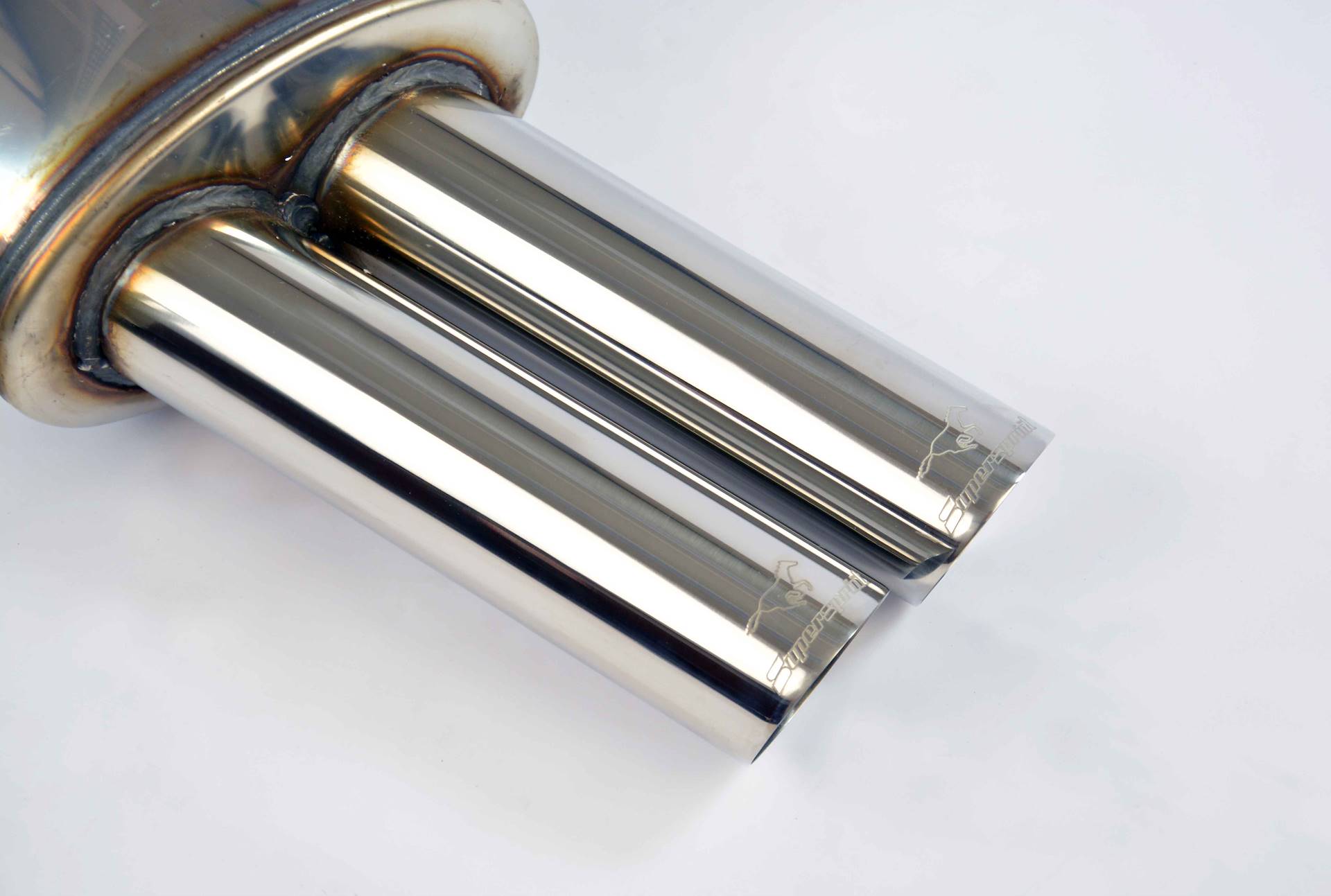 BMW E30 Supersprint Rear Exhaust 140x60 (Straight Exit)