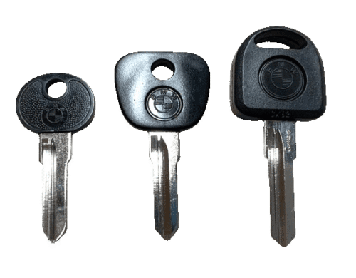 Set of 3x Spare Uncut Keys for BMW Series E12 E21 E23 E24 E28 E30 M3 M5 ...